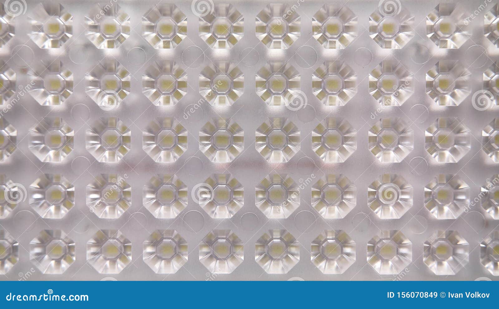 LED Panel with Bulbs. Lighting by an Electric Appliance Stock ...