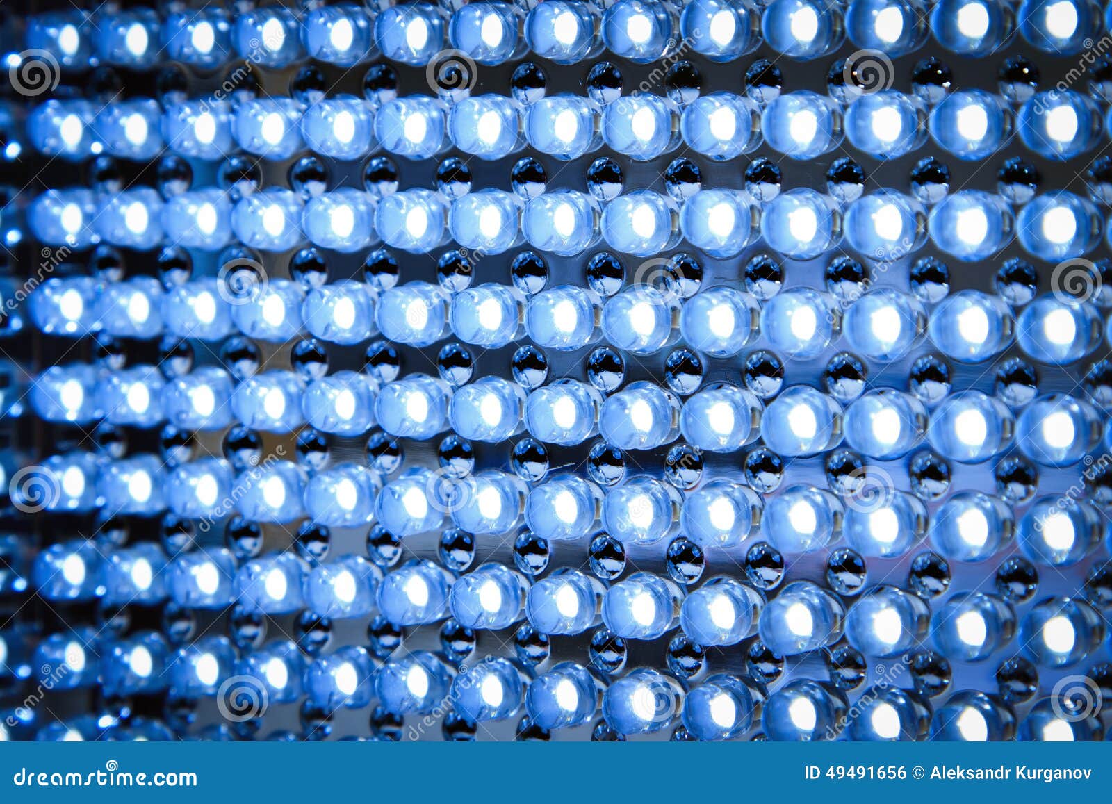 Led Panel in Fluorescent Light Close Up Stock Photo - Image of circle ...