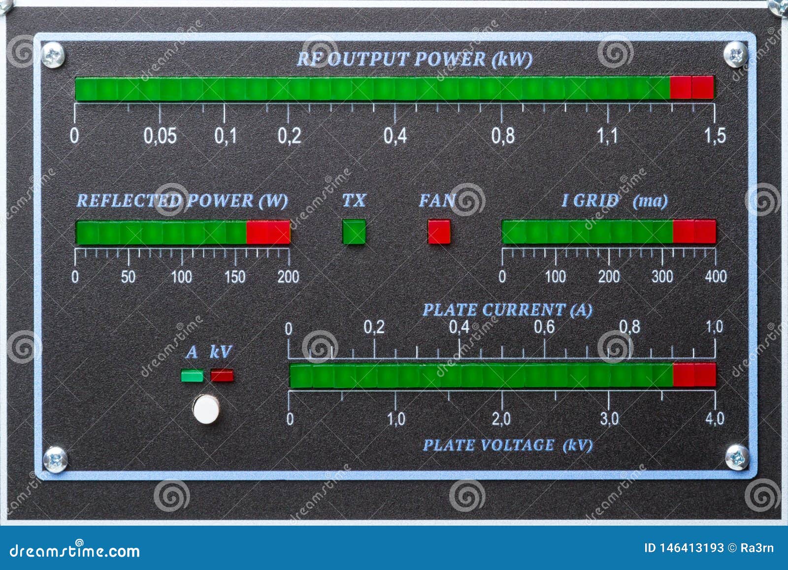 LED panel power amplifier stock image. Image of voltage - 146413193