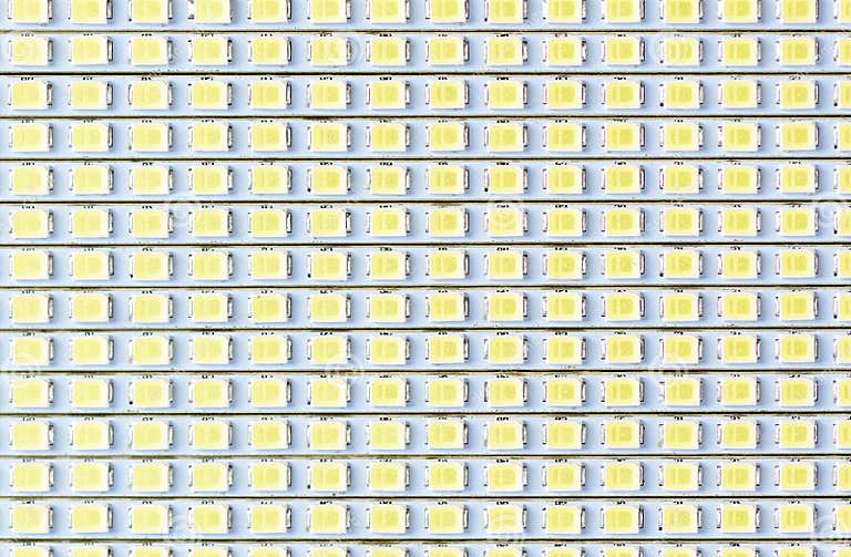 LED Panel Texture Macro, LED Light Bulb Stock Photo - Image of closeup ...
