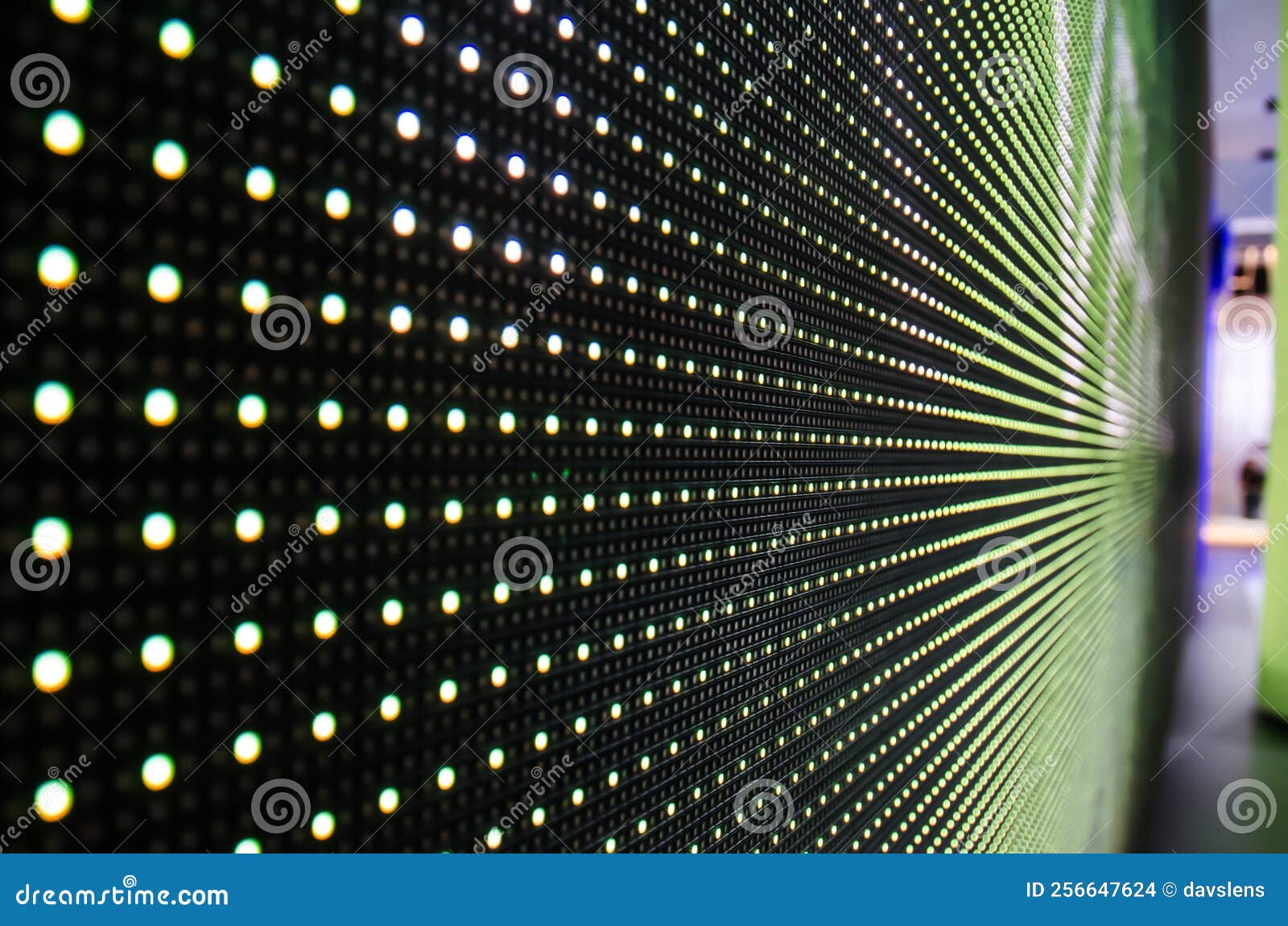 LED panel on a wall stock photo. Image of dots, backgrounds - 256647624
