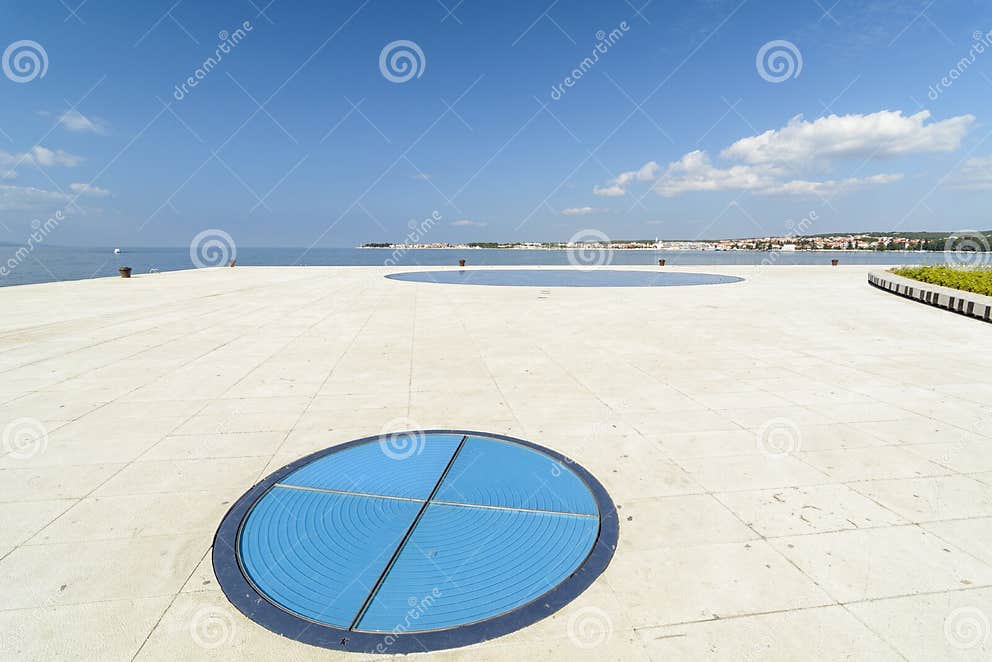 Led Panel Who Represent the Solar System in Zadar Stock Photo - Image ...