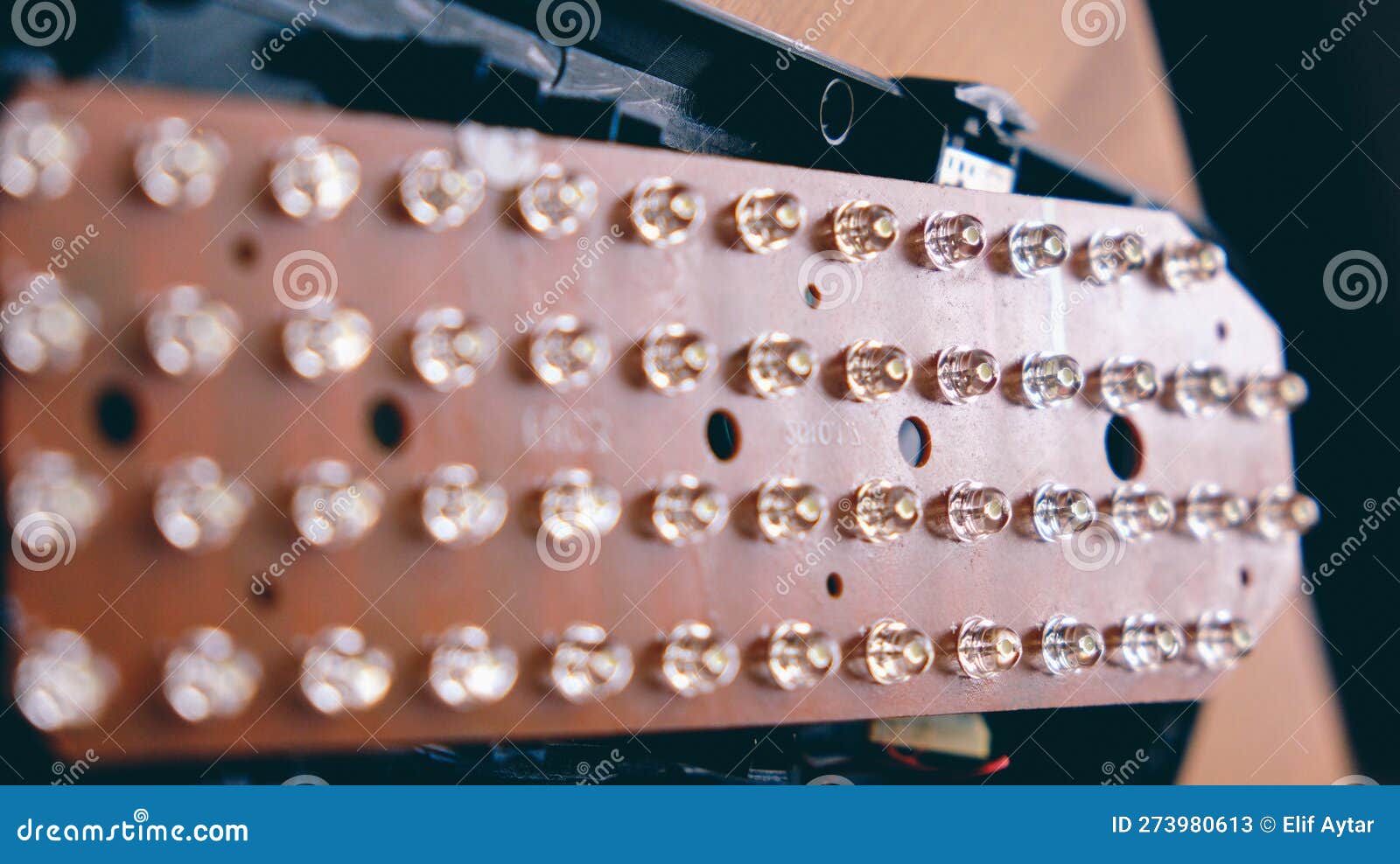LED on PCB, Selective Focus Stock Image - Image of minimal, emitting ...