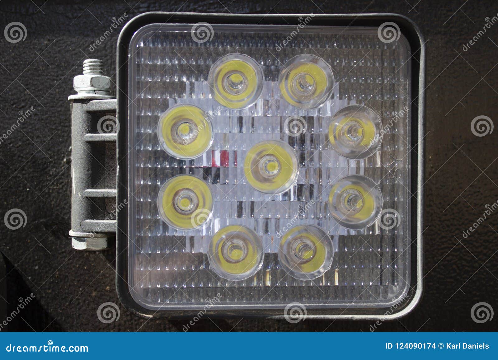 LED Pick-Up Spot light stock photo. Image of glass, bolt - 124090174