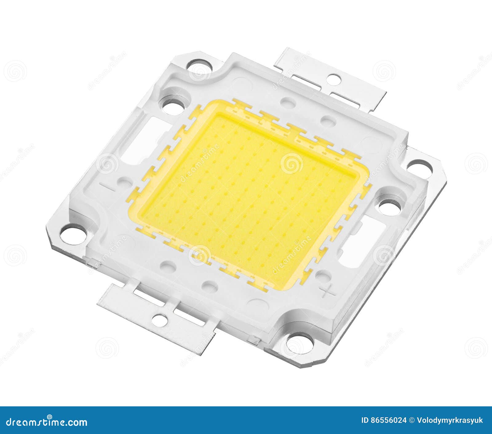 LED Powerful Close-up on White Stock Photo - Image of background ...