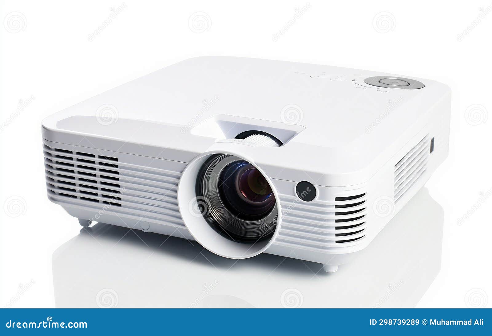 LED Projector on White Background Stock Image - Image of highdefinition ...