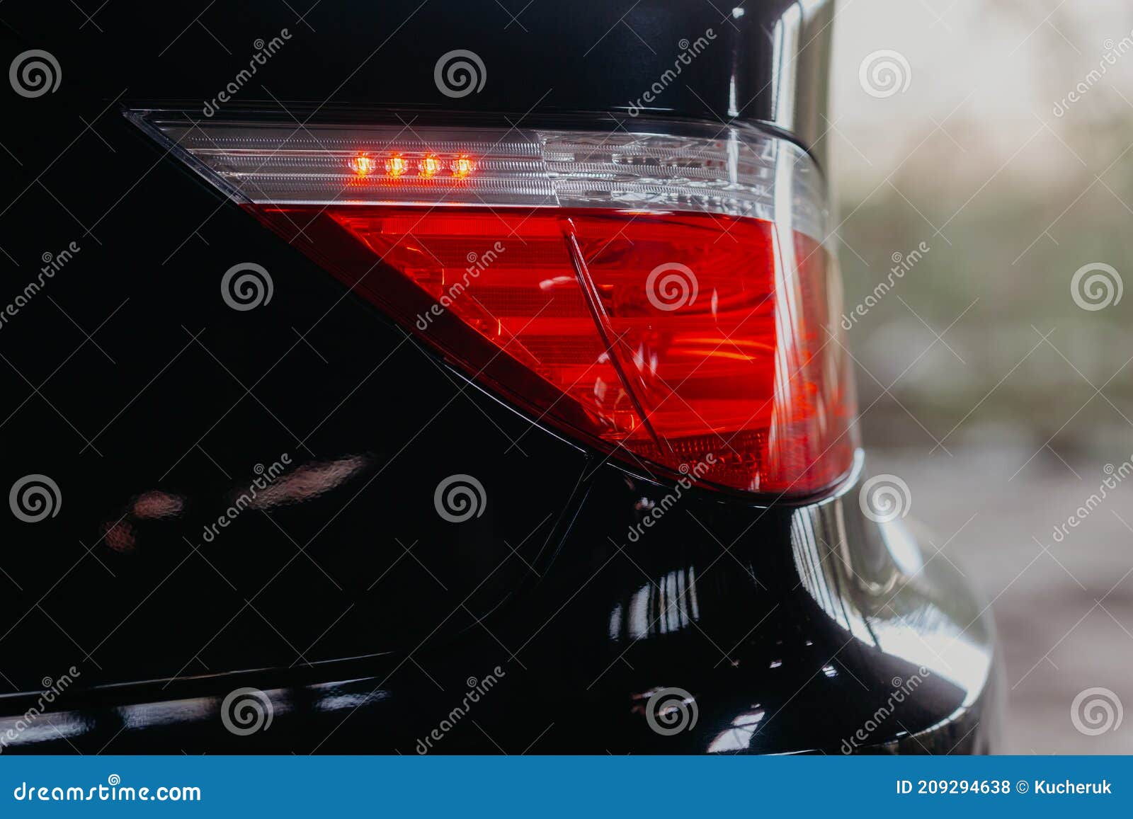 Led Rear Lights on the Modern Car. Stock Photo - Image of modern, speed ...