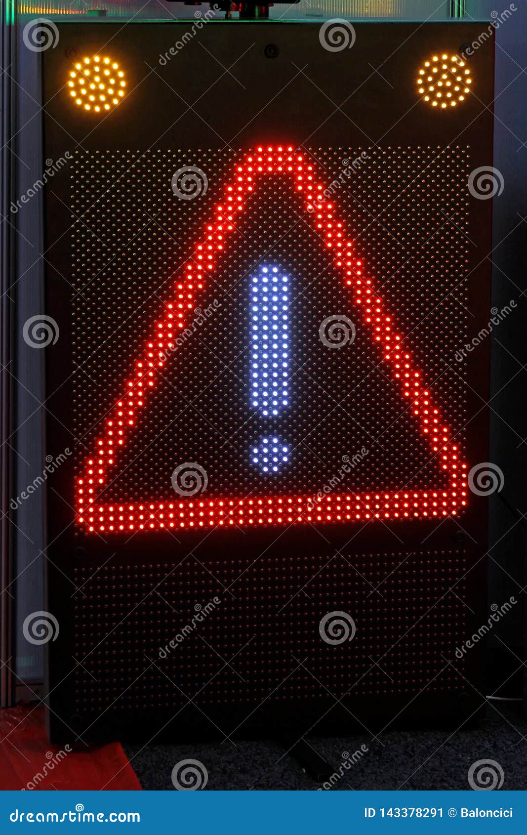 Led Road Sign stock image. Image of signal, signs, sign - 143378291
