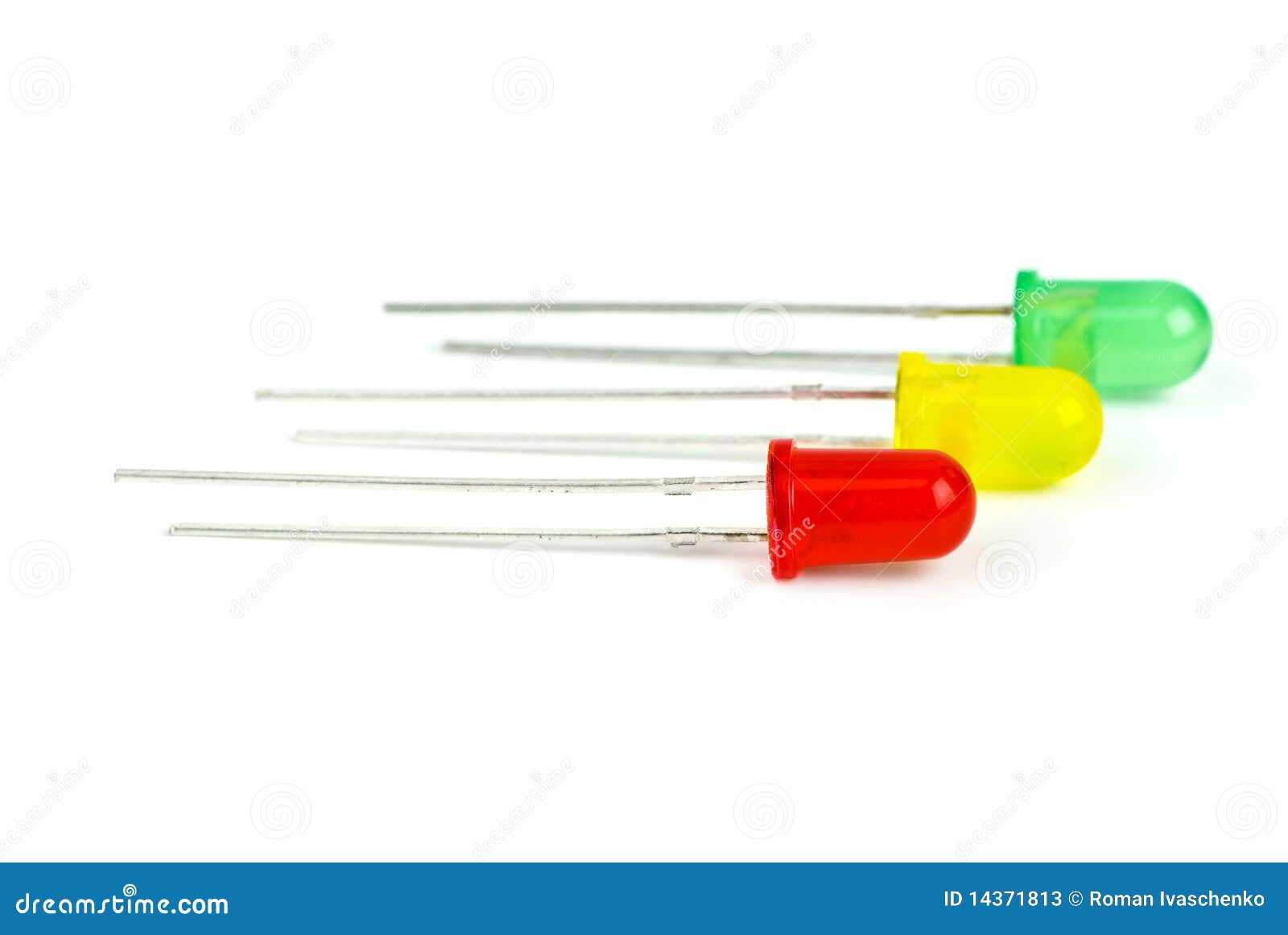 LED rojo, amarillo y verde imagen de archivo. Imagen de parte - 14371813