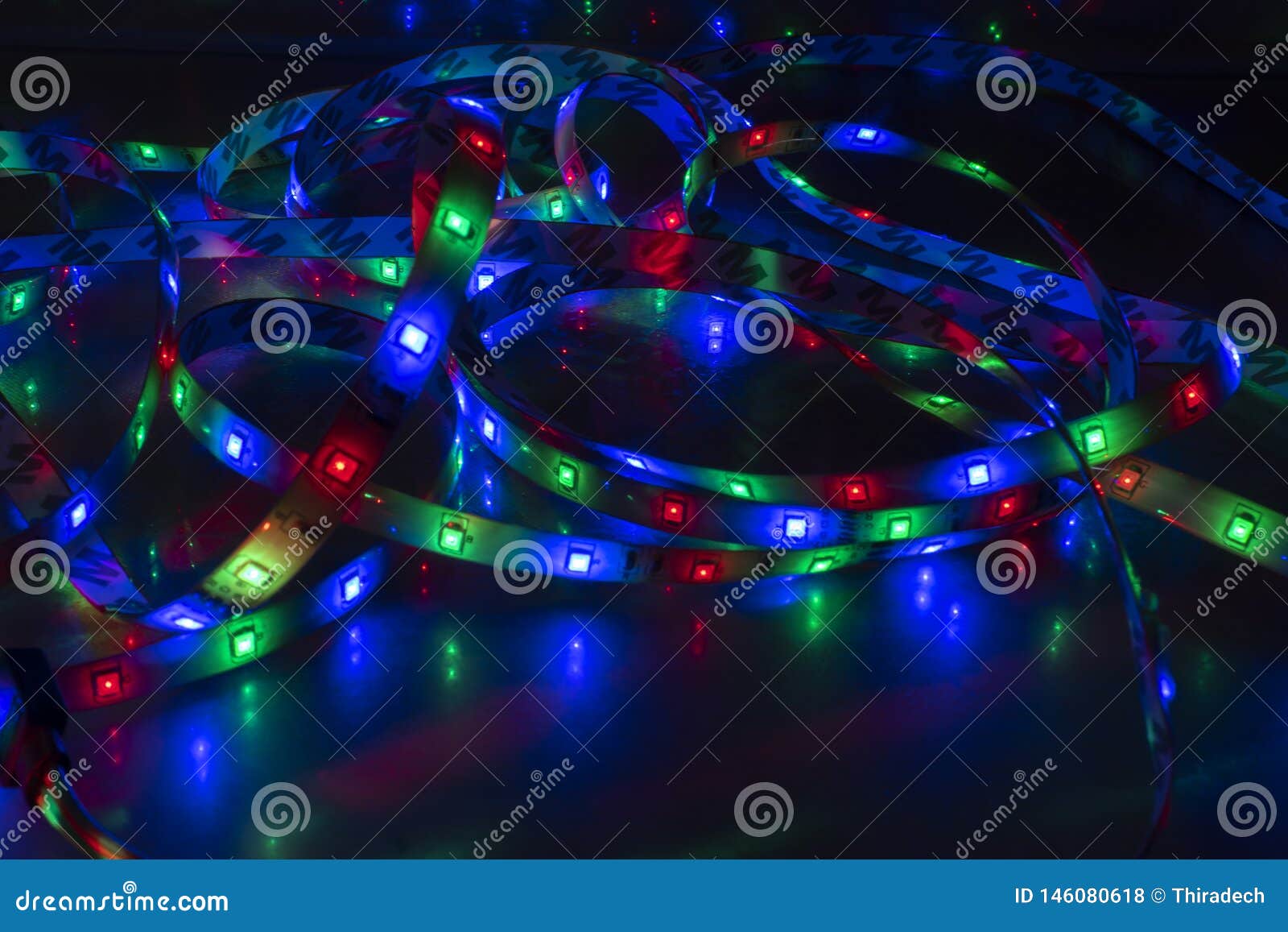 LED Running Lights Change Color Stock Photo - Image of colorful, music ...