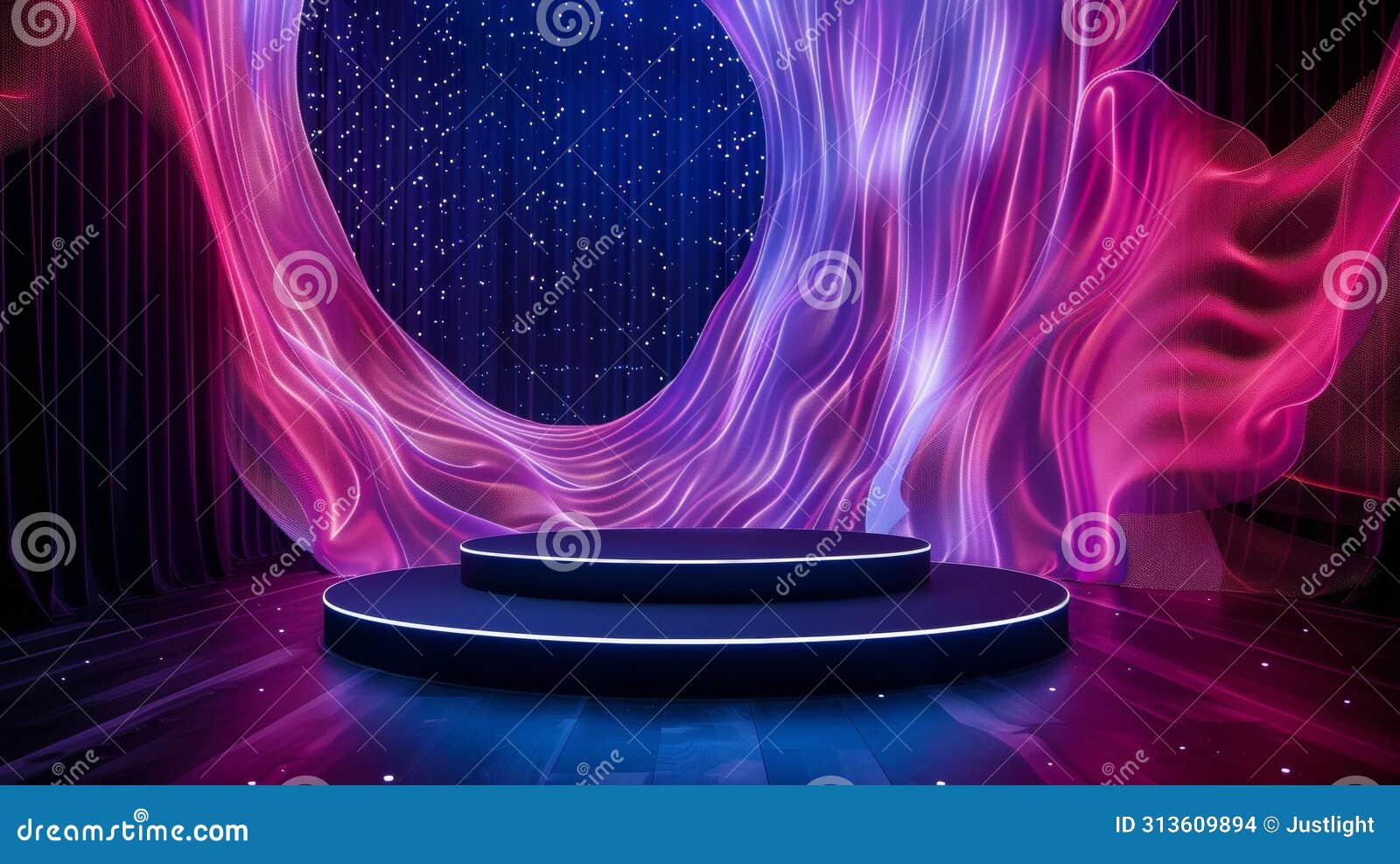 The LED Screen Backdrop of this Podium Creates an Electrifying and ...