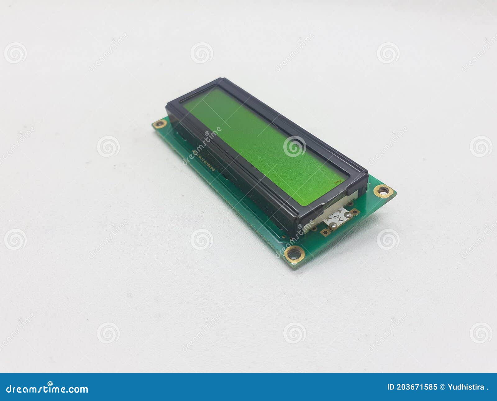 An LED Screen Component in White Isolation Background Stock Image ...