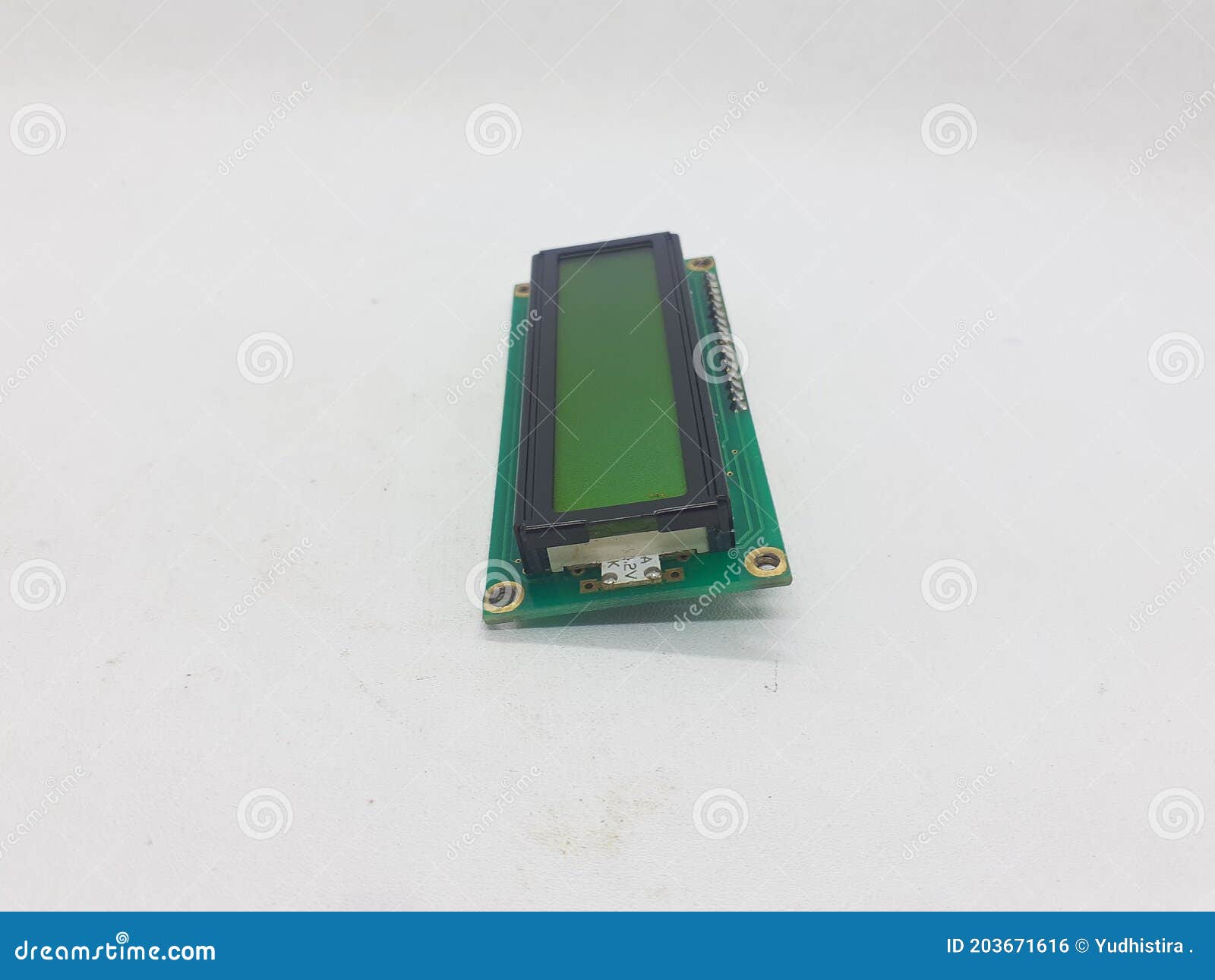 An LED Screen Component in White Isolation Background Stock Photo ...