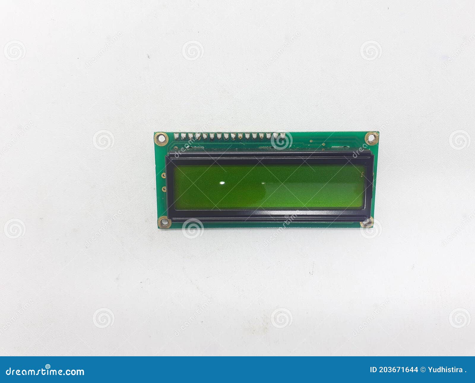 An LED Screen Component in White Isolation Background Stock Photo ...