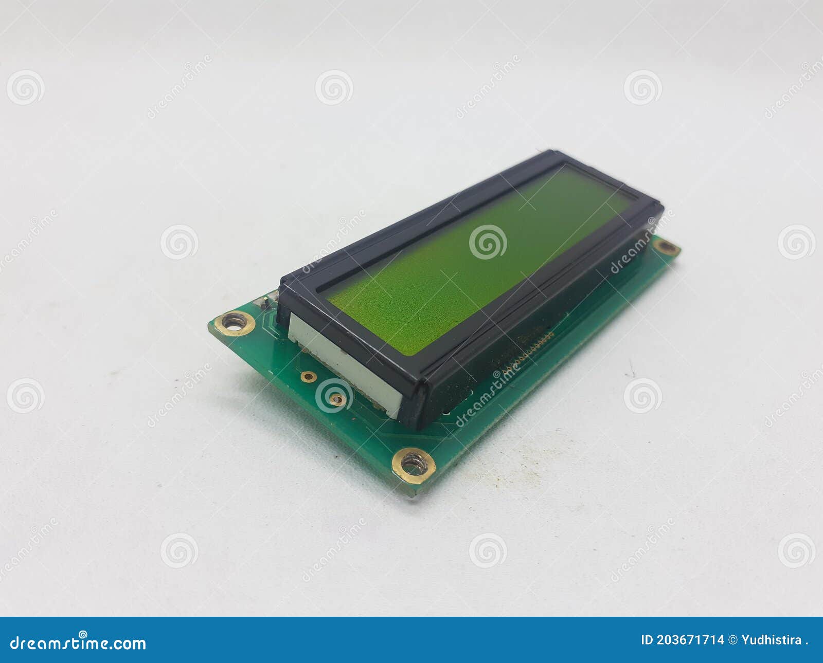 An LED Screen Component In White Isolation Background Royalty-Free ...