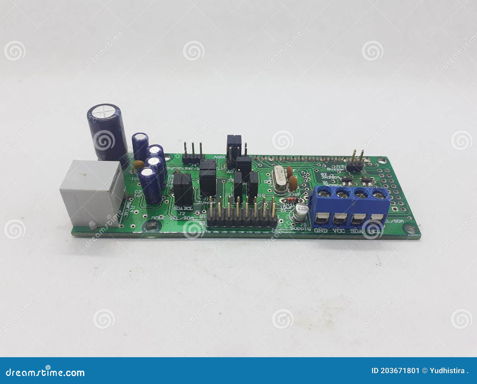 An LED Screen Component in White Isolation Background Stock Image ...