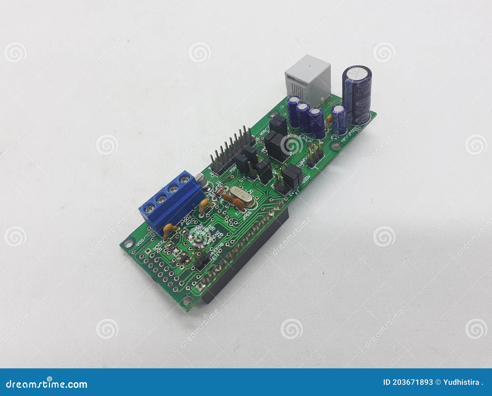 An LED Screen Component in White Isolation Background Stock Image ...