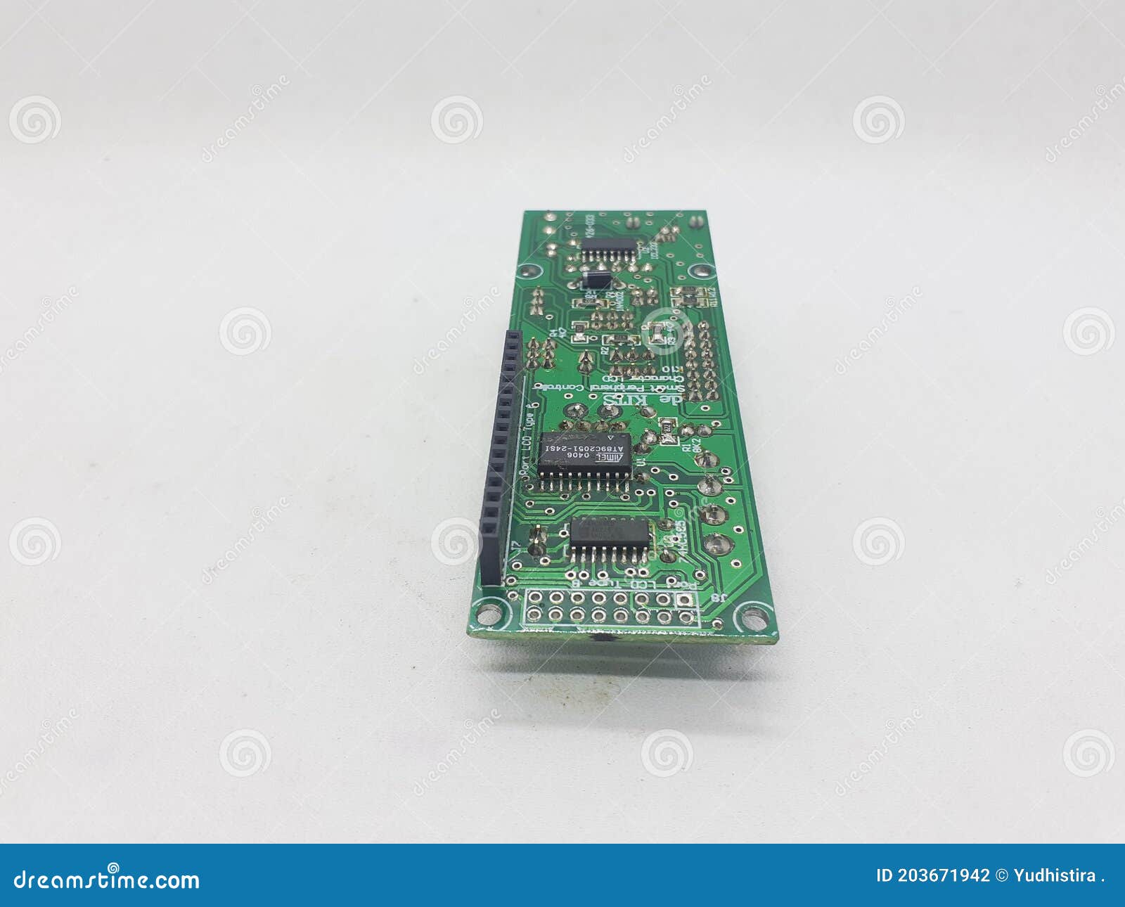 An LED Screen Component in White Isolation Background Stock Photo ...