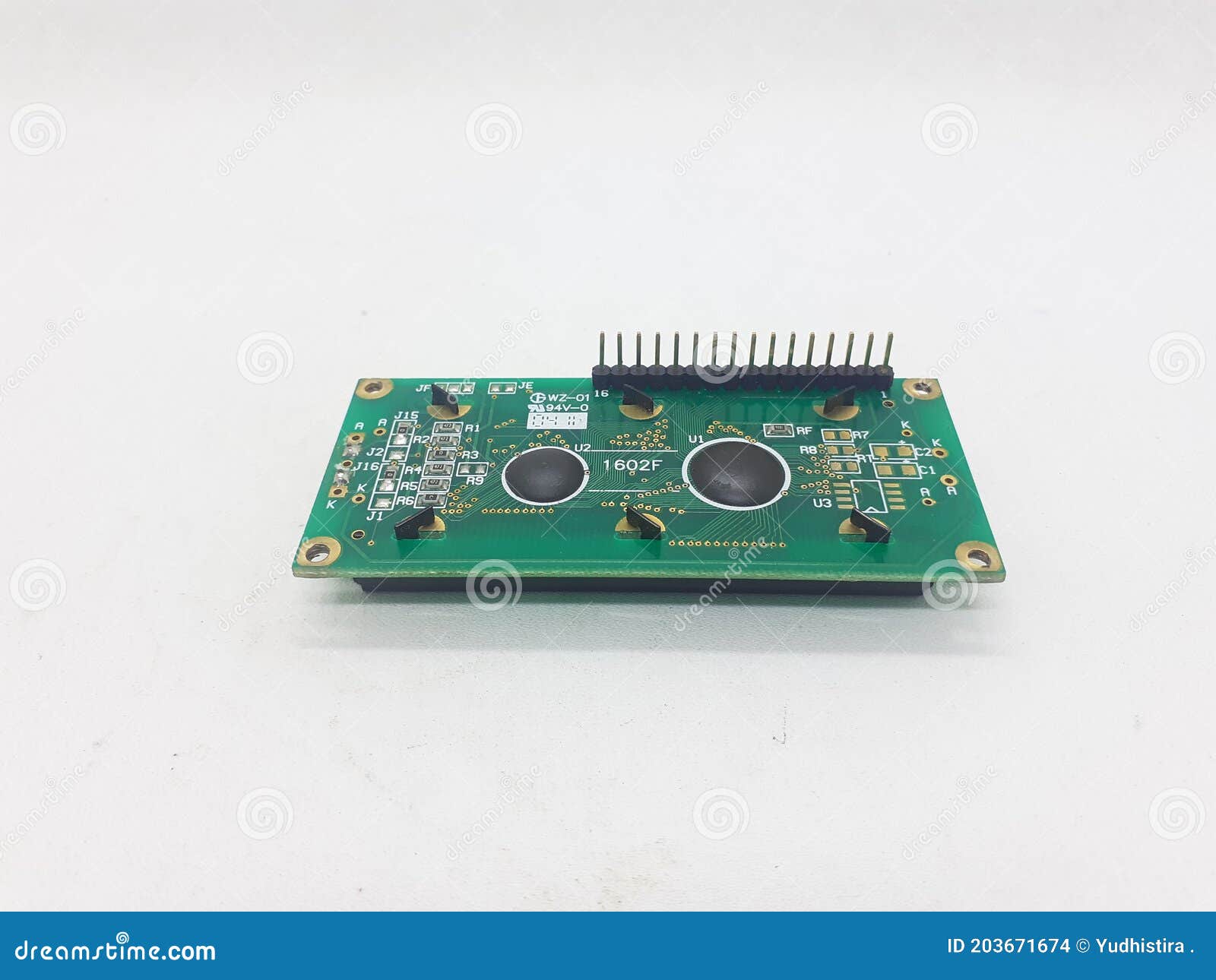 An LED Screen Component in White Isolation Background Stock Photo ...