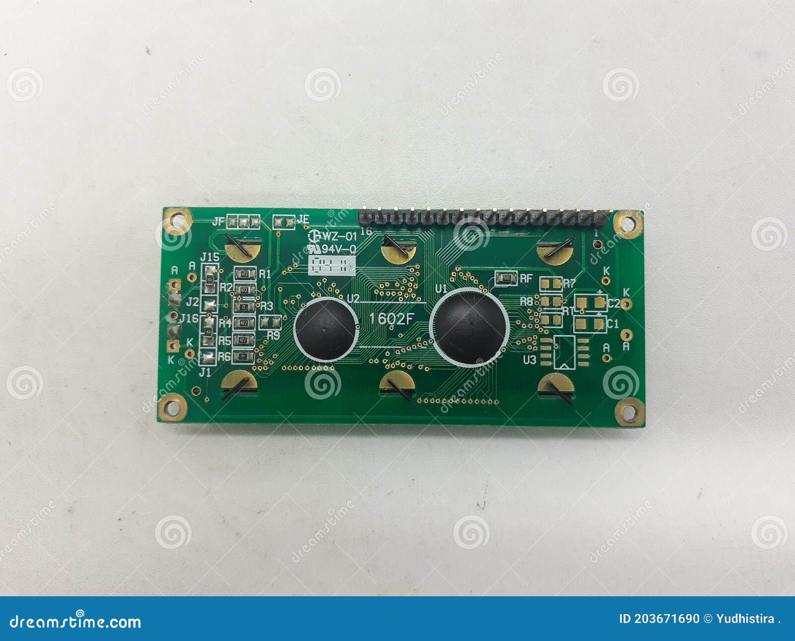 An LED Screen Component in White Isolation Background Stock Photo ...