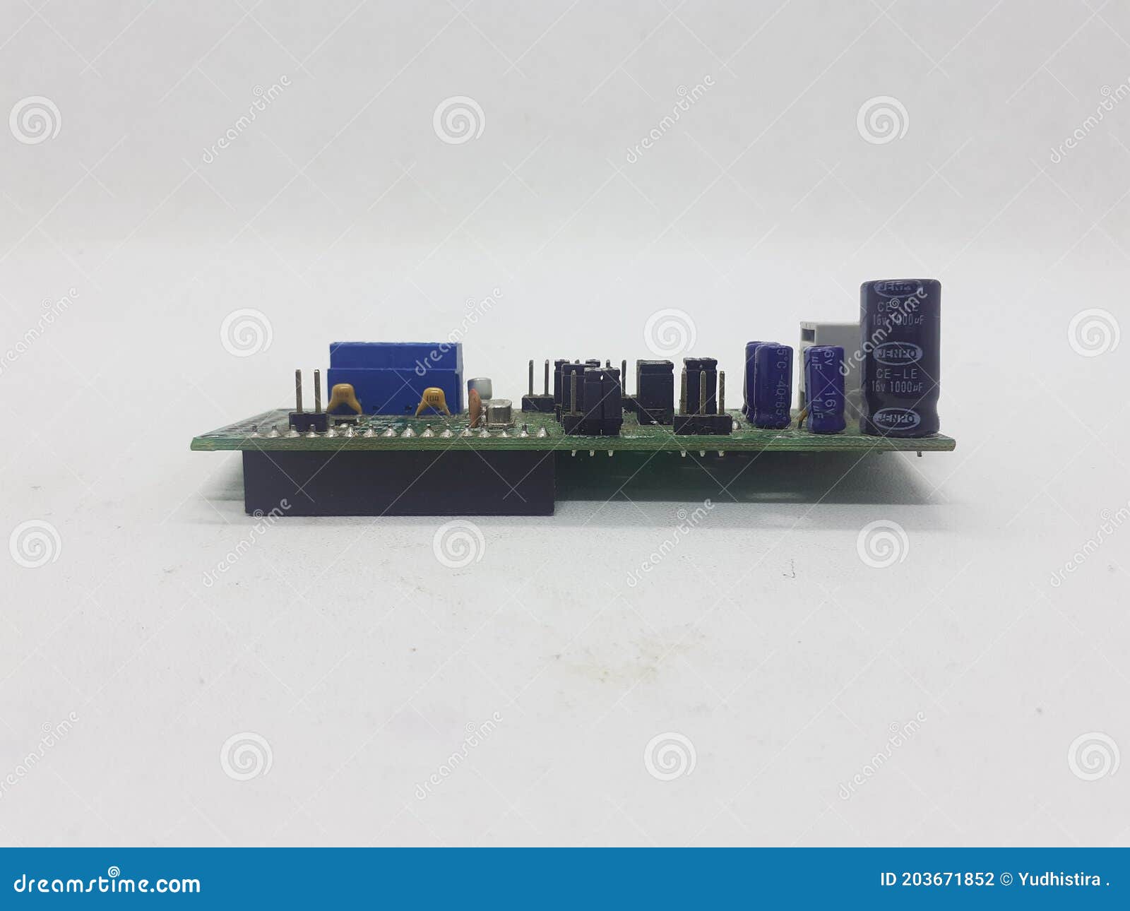 An LED Screen Component in White Isolation Background Stock Photo ...