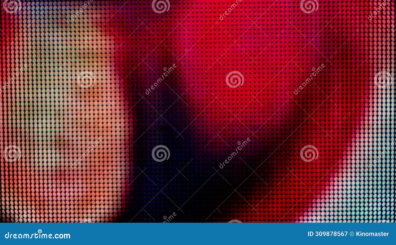 LED Screen Displaying an RGB Dot Pattern Stock Illustration ...