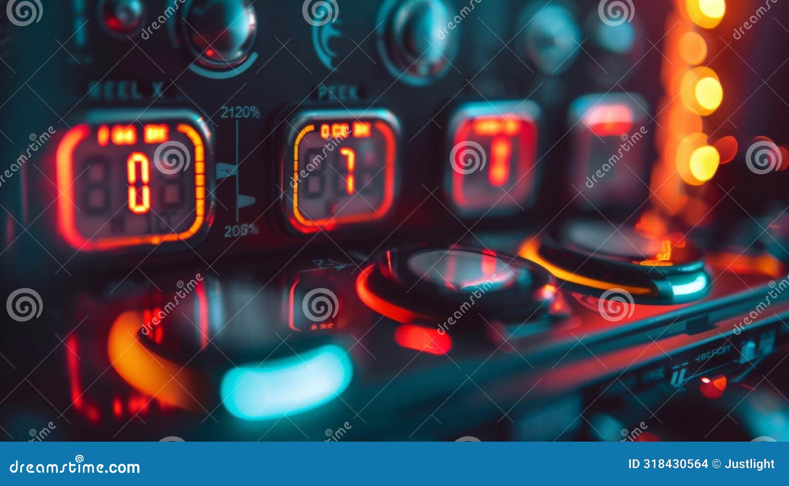 The LED Screen Displays the Battery Percentage and Voltage Level Stock ...