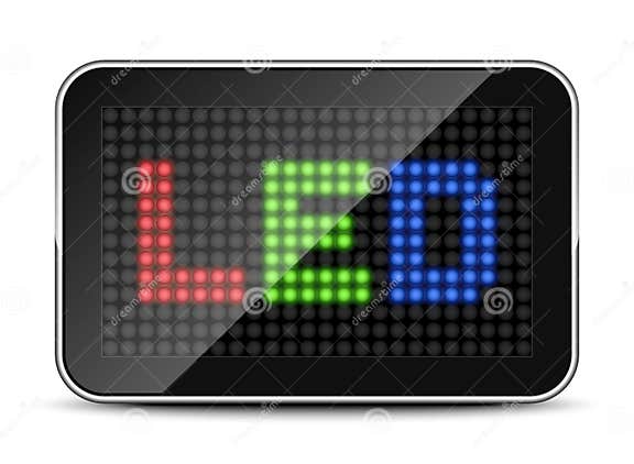 LED RGB screen icon stock vector. Illustration of emitting - 131424012