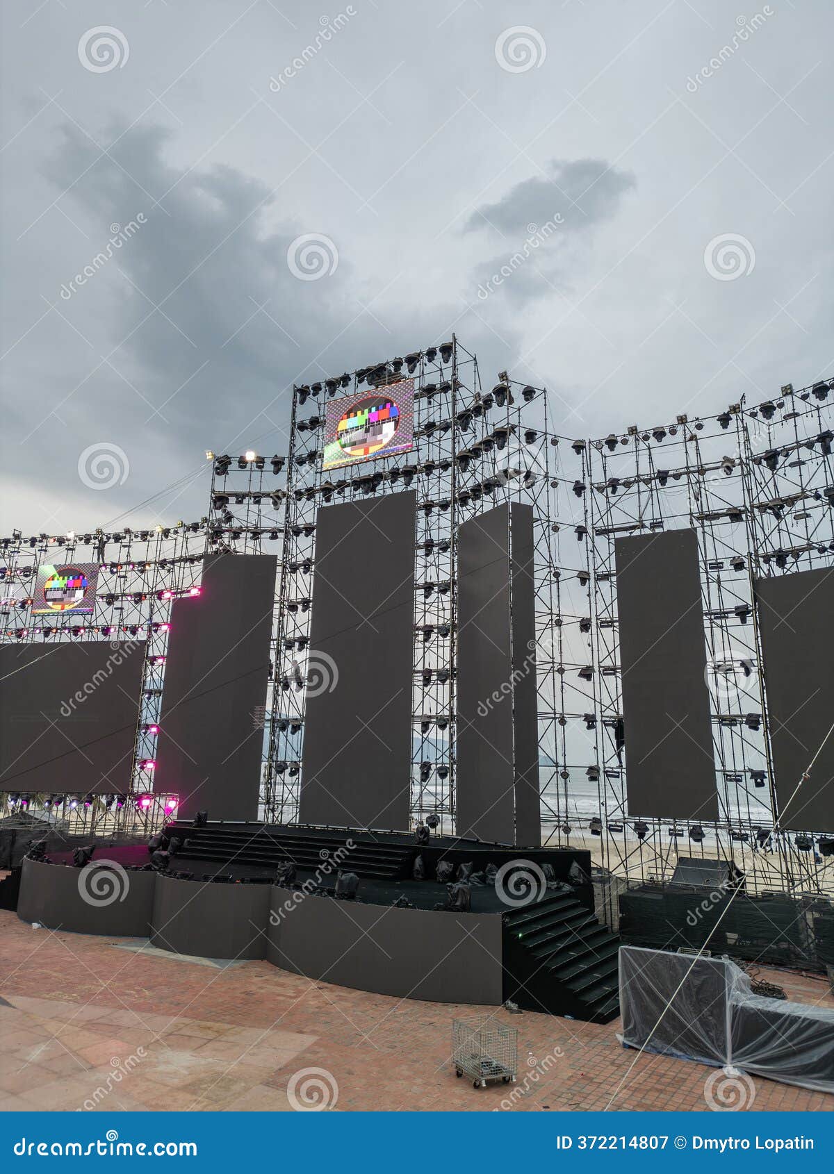 Led Screen Installation And Calibration For Event Stage Setup, Panel ...