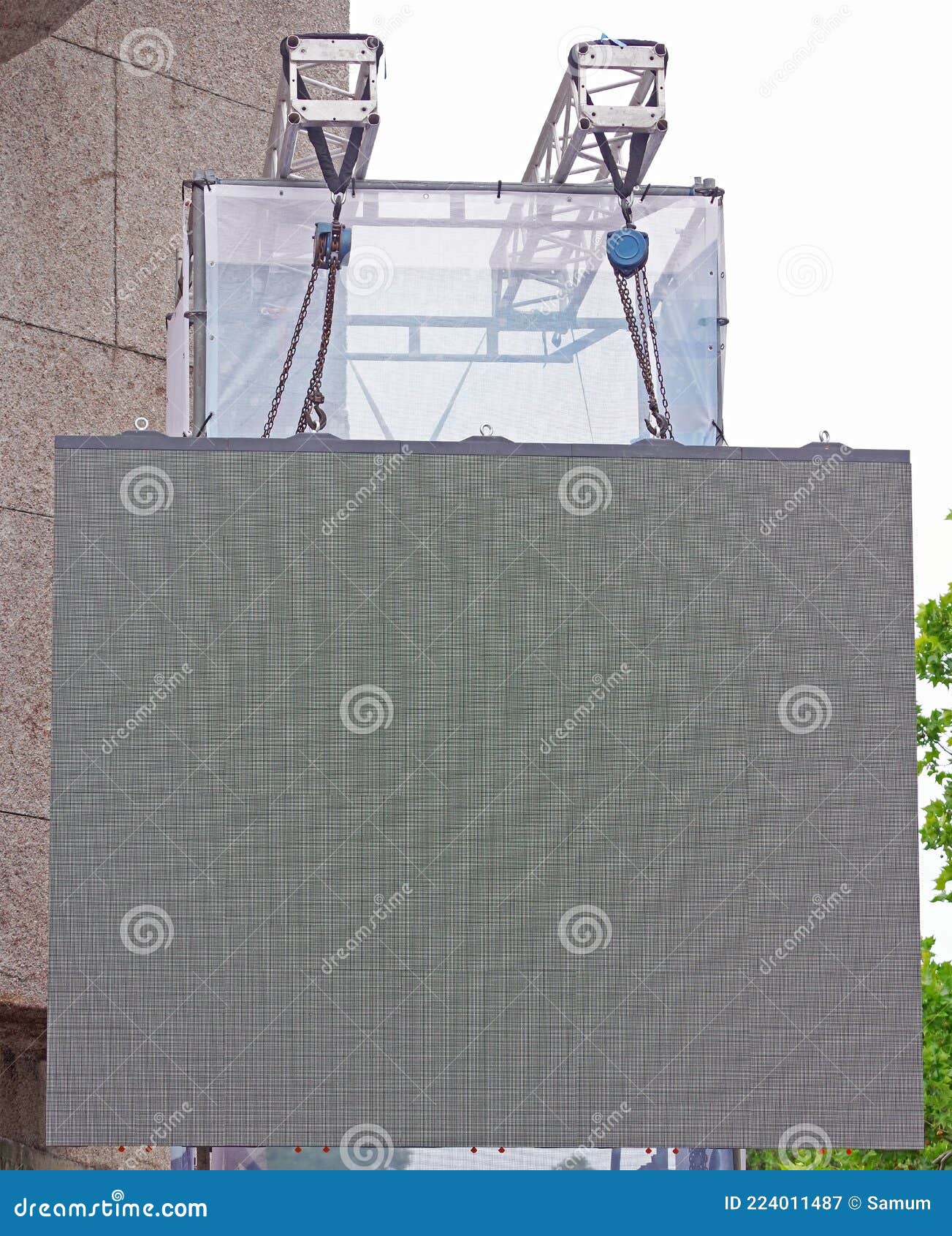 LED Screen for Outdoor Event Stock Image - Image of billboard, cinema ...