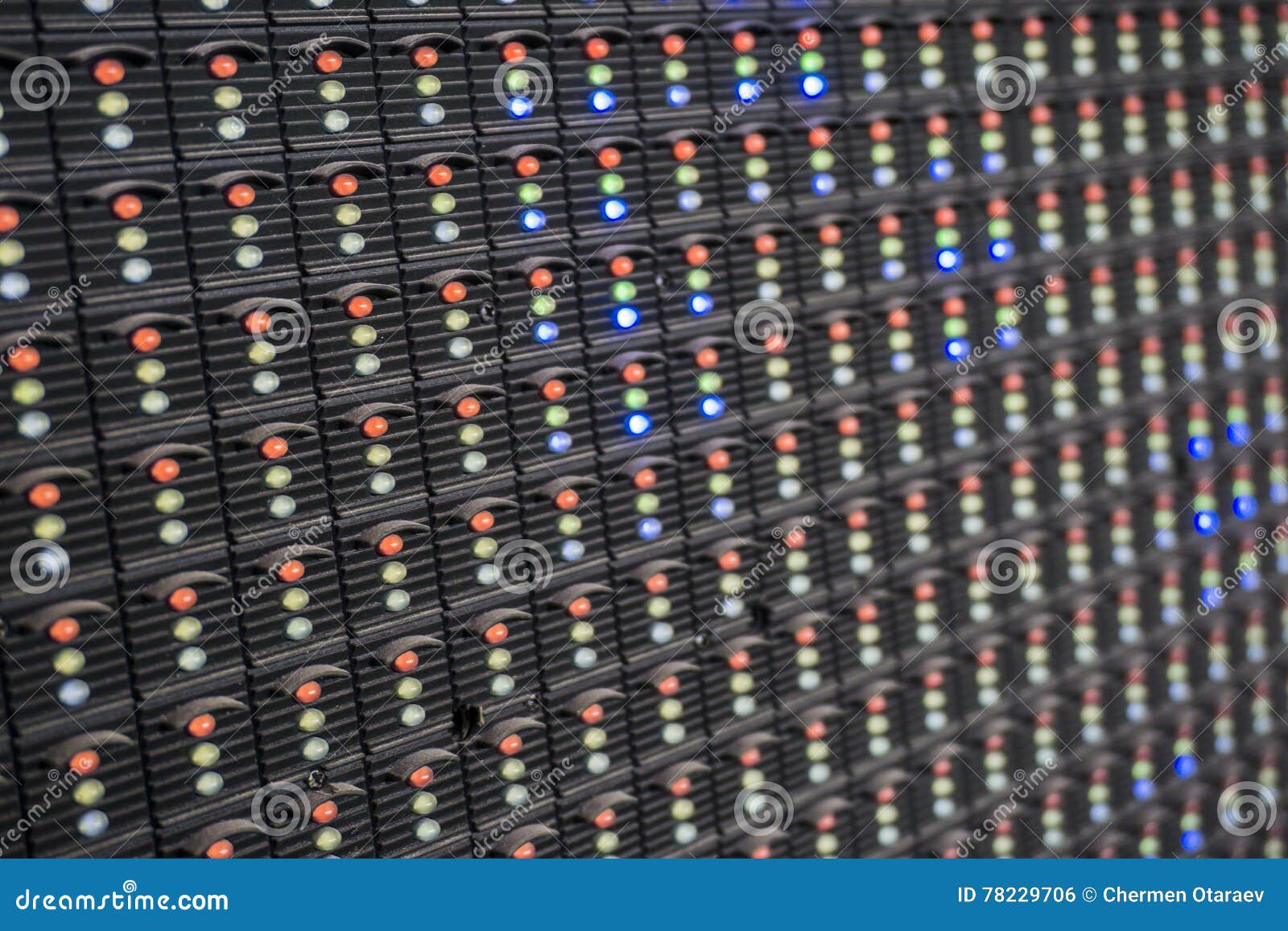 Led Screen Panel Closeup Pattern Stock Photo - Image of macro, green ...