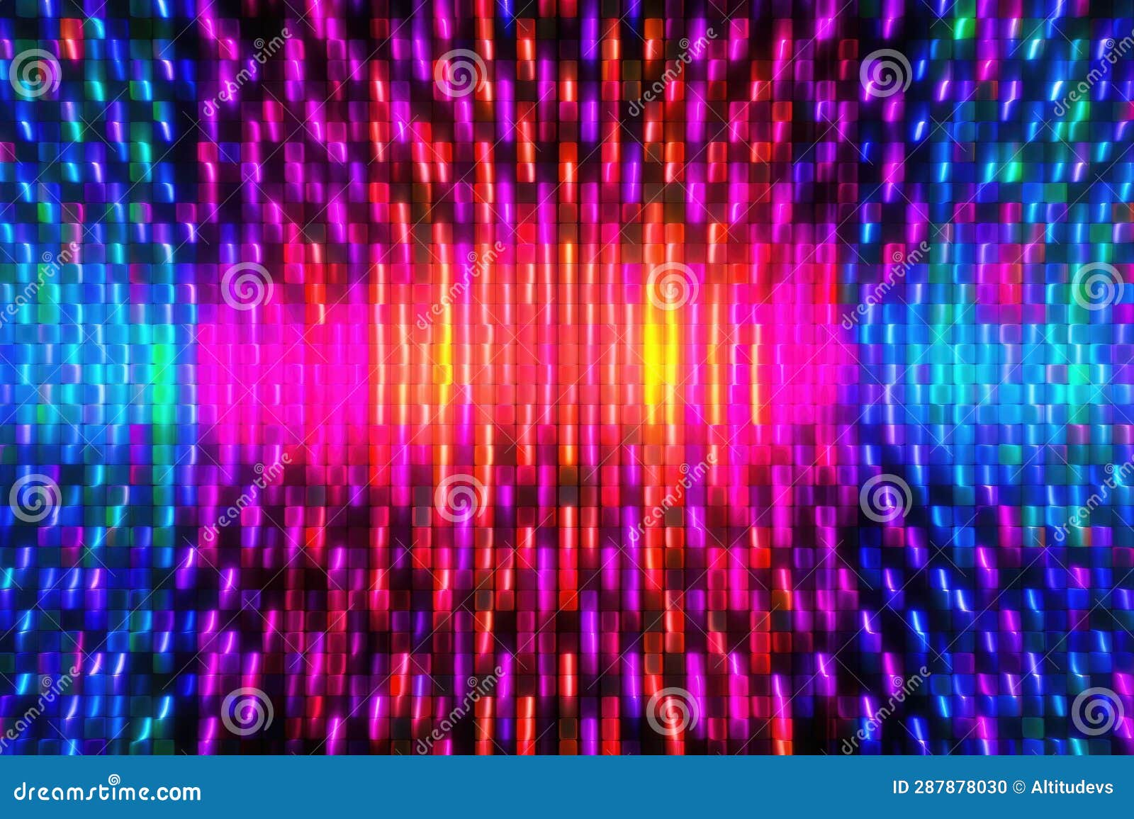 Pixel Art Vibrant Colors Gradient On Dark. Dithering Vector Background ...