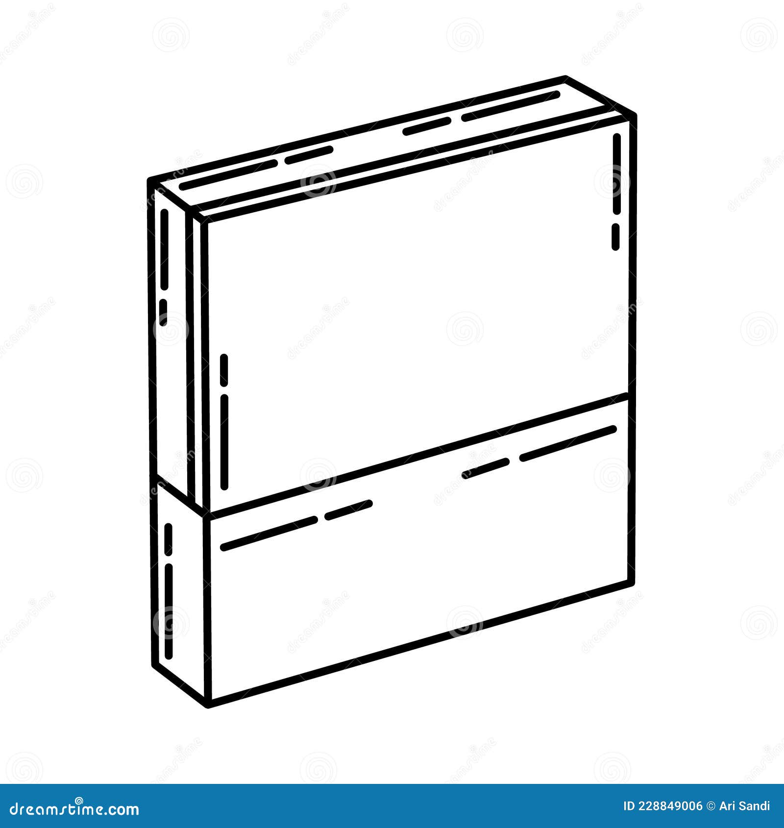LED Screen Set Icon Vector. Doodle Hand Drawn or Outline Icon Style ...