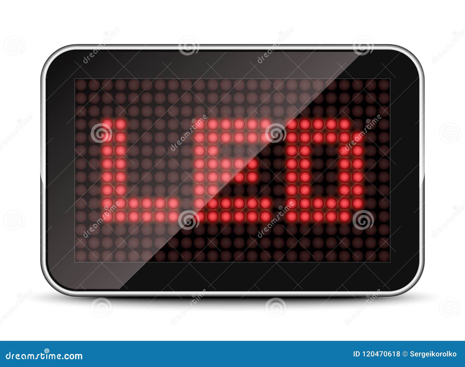 LED Screen Template, Vector Illustration Stock Vector - Illustration of ...
