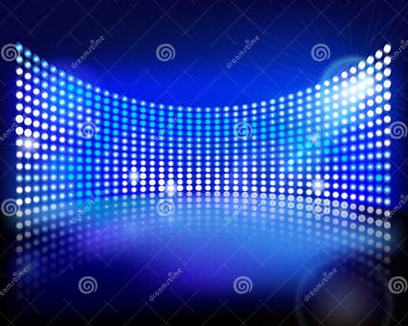 The Led Screen. Vector Illustration. Stock Vector - Illustration of ...