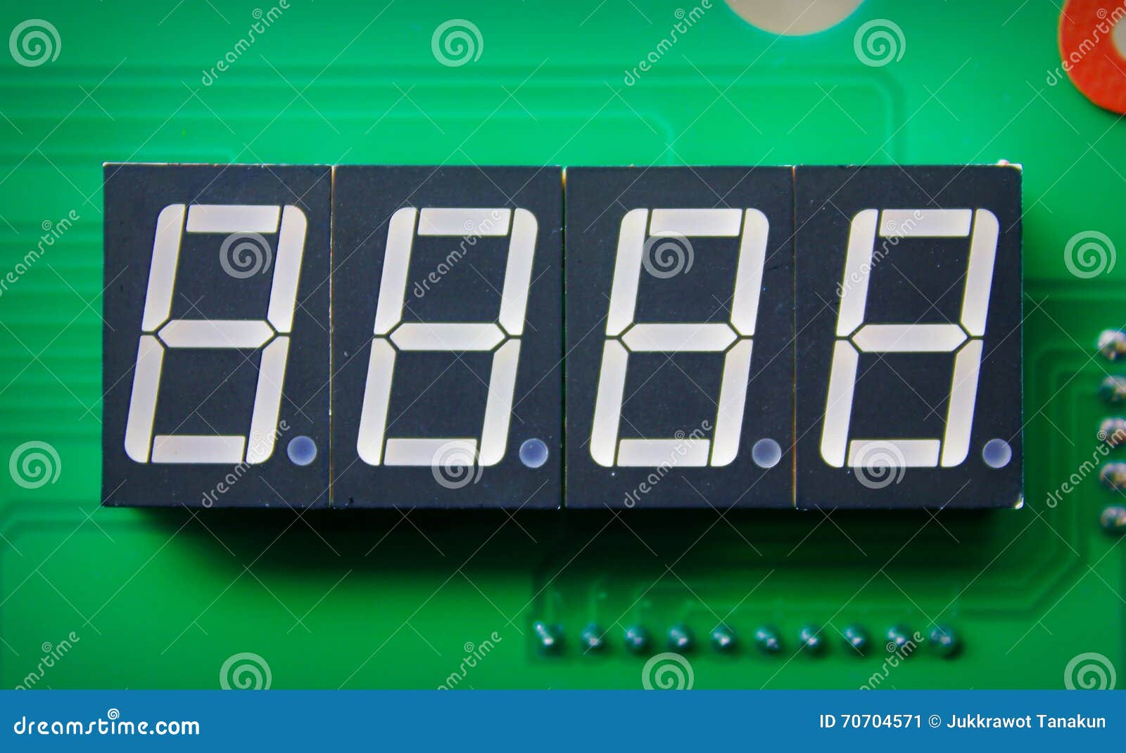 LED 7-Segment stock image. Image of electronic, high - 70704571