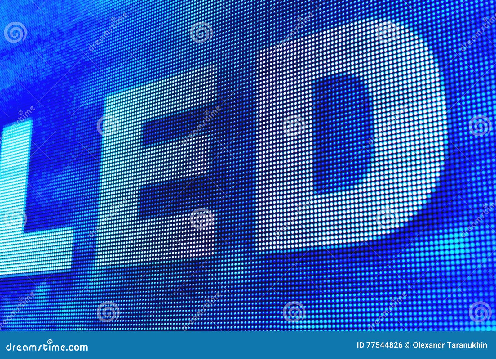 LED Sign at the LED Smd Screen Stock Photo - Image of equipment ...