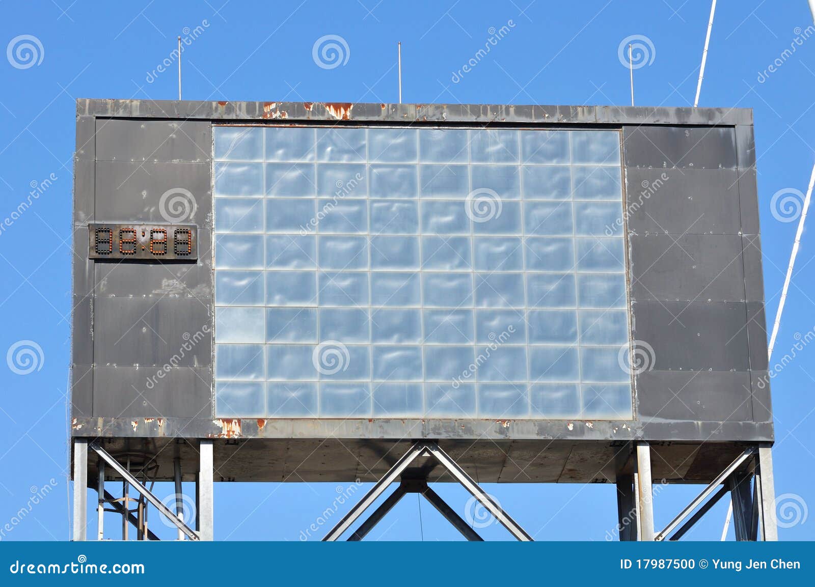 A led signboard stock photo. Image of frame, blue, industry - 17987500