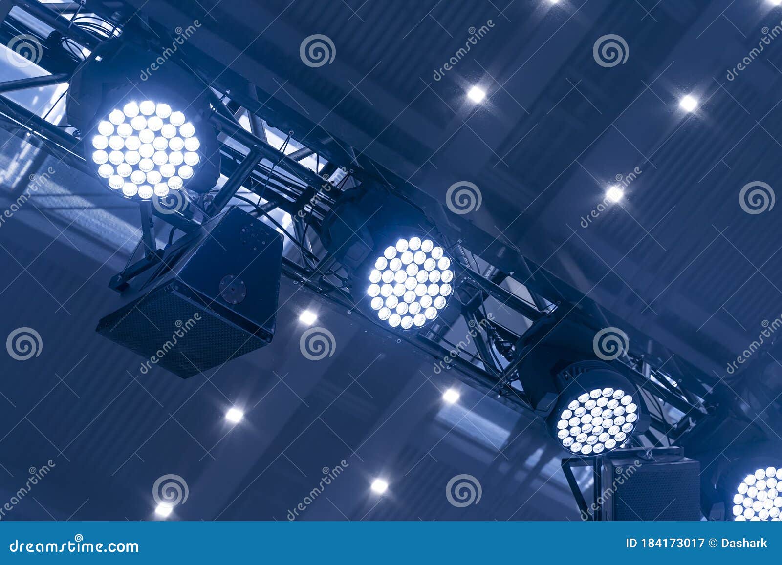 LED spotlight on roof stock image. Image of fixture - 184173017