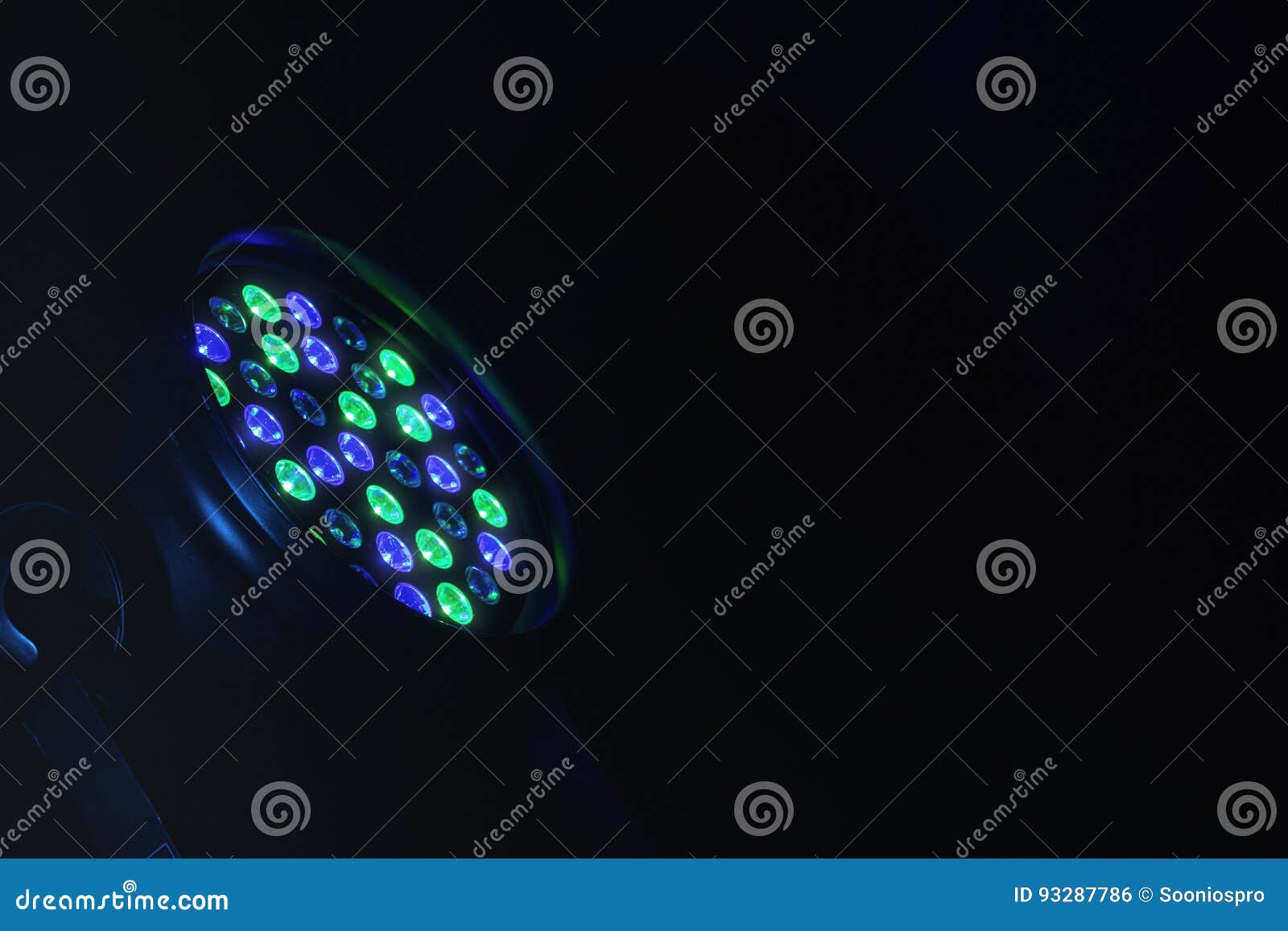 Led Spotlight with Multiple Colors Stock Photo - Image of electricity ...