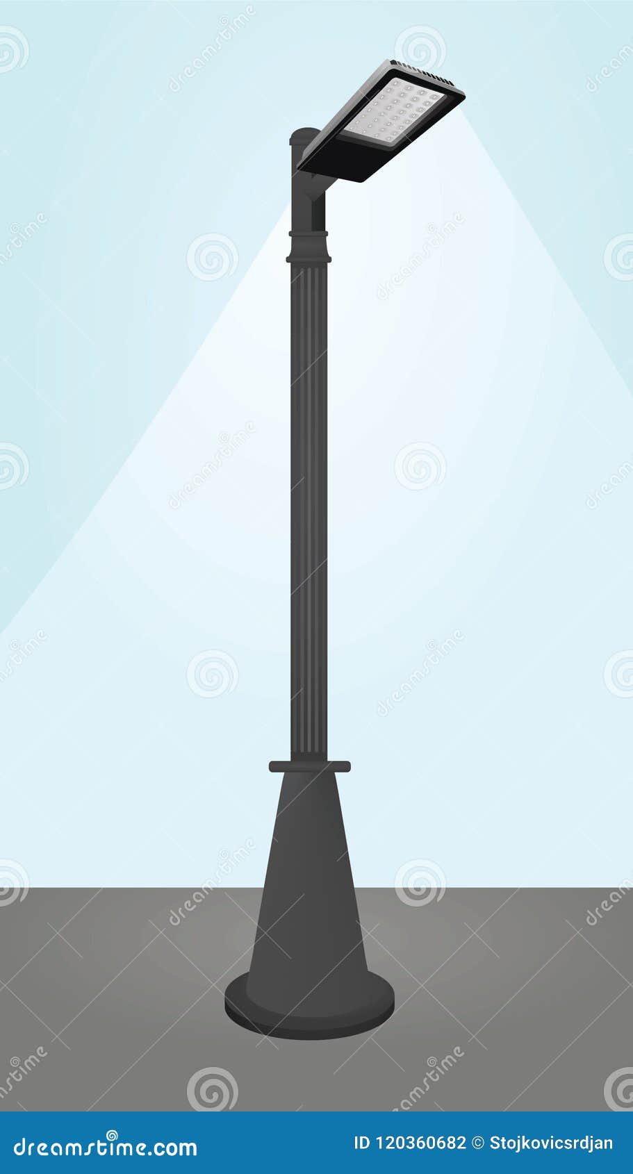 Led street light stock vector. Illustration of street - 120360682