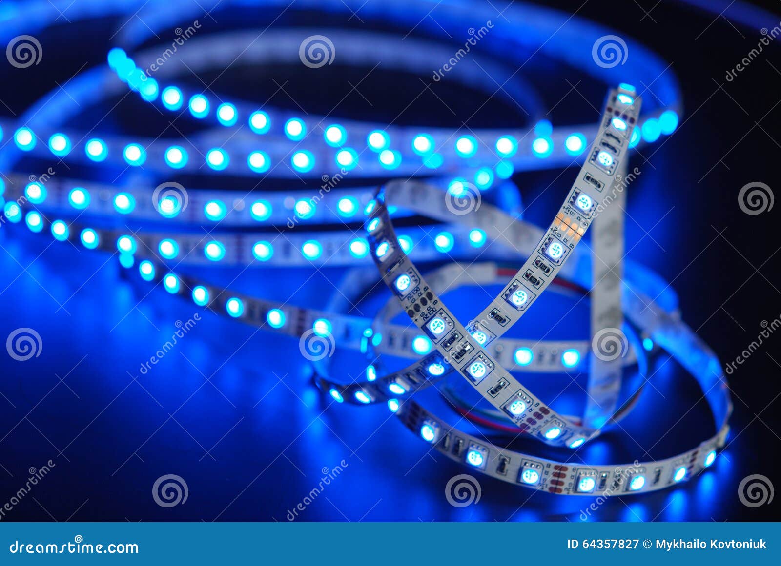 Led strip stock image. Image of bulb, semiconductor, energy - 64357827