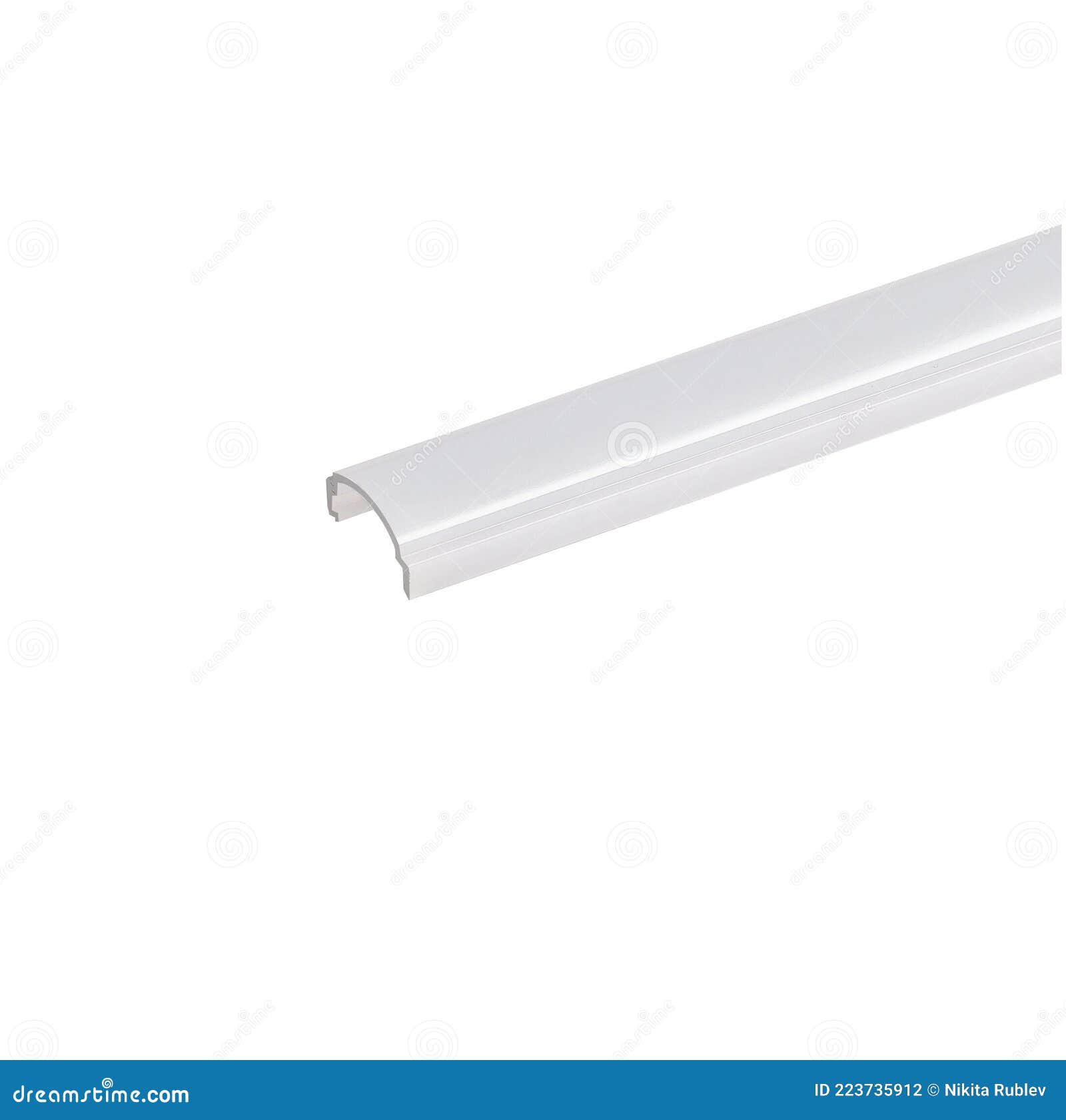 LED Strip Diffuser Cover Isolated on White Stock Photo - Image of ...
