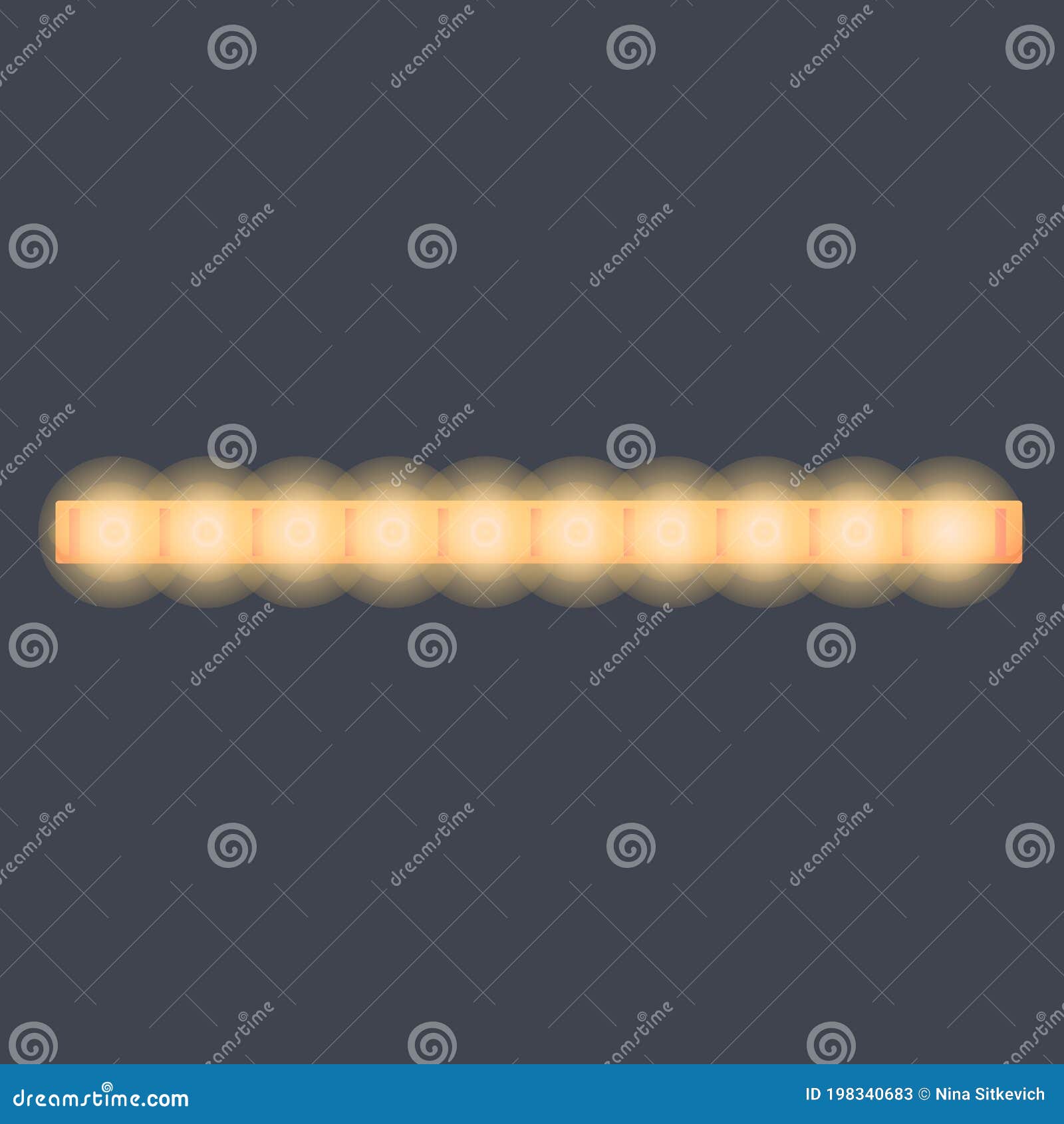 Led Strip Lights Icon, Cartoon Style Stock Vector - Illustration of ...