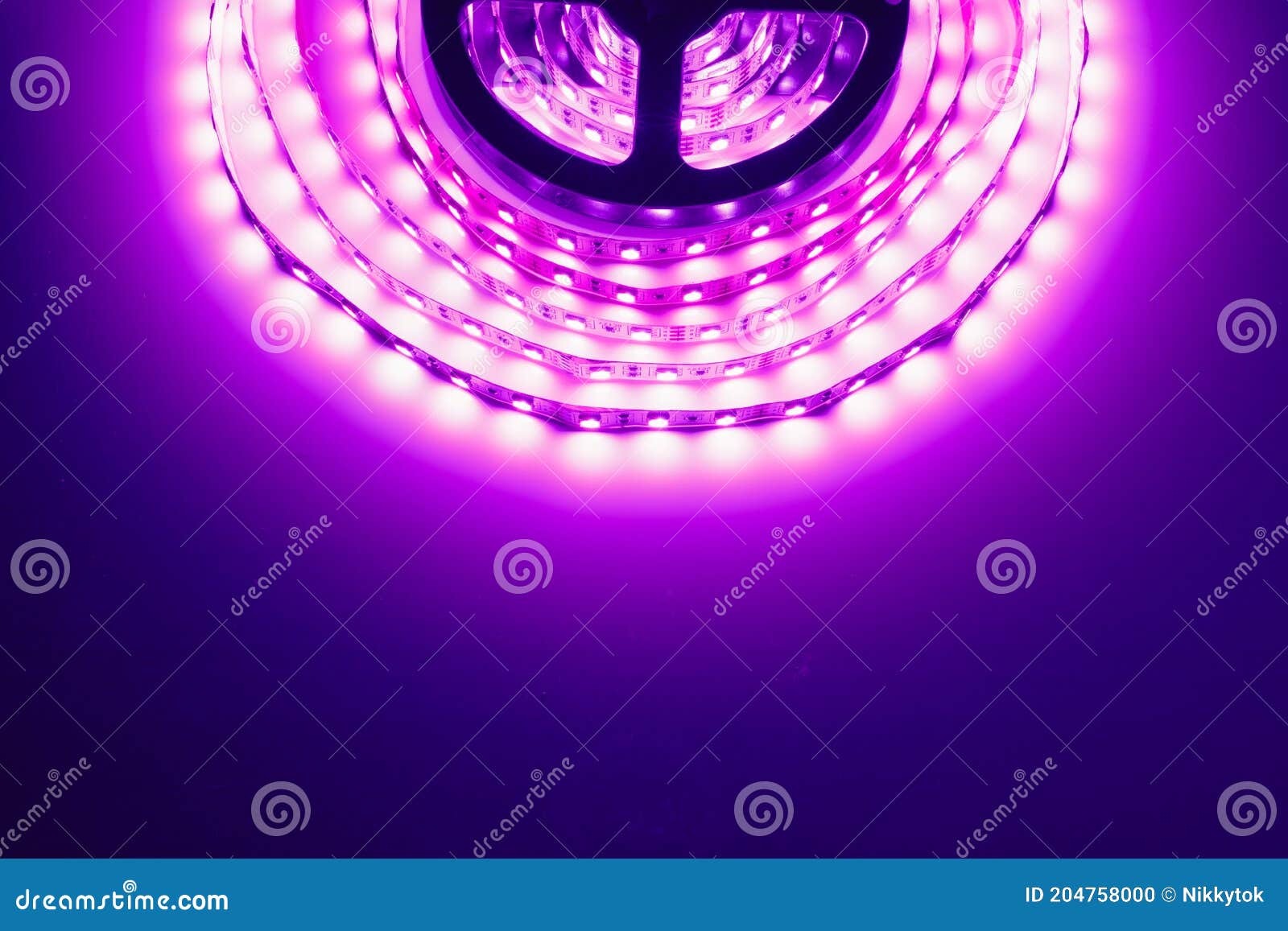 Led Strip Purple Light Roll Stock Photo - Image of neon, dots: 204758000