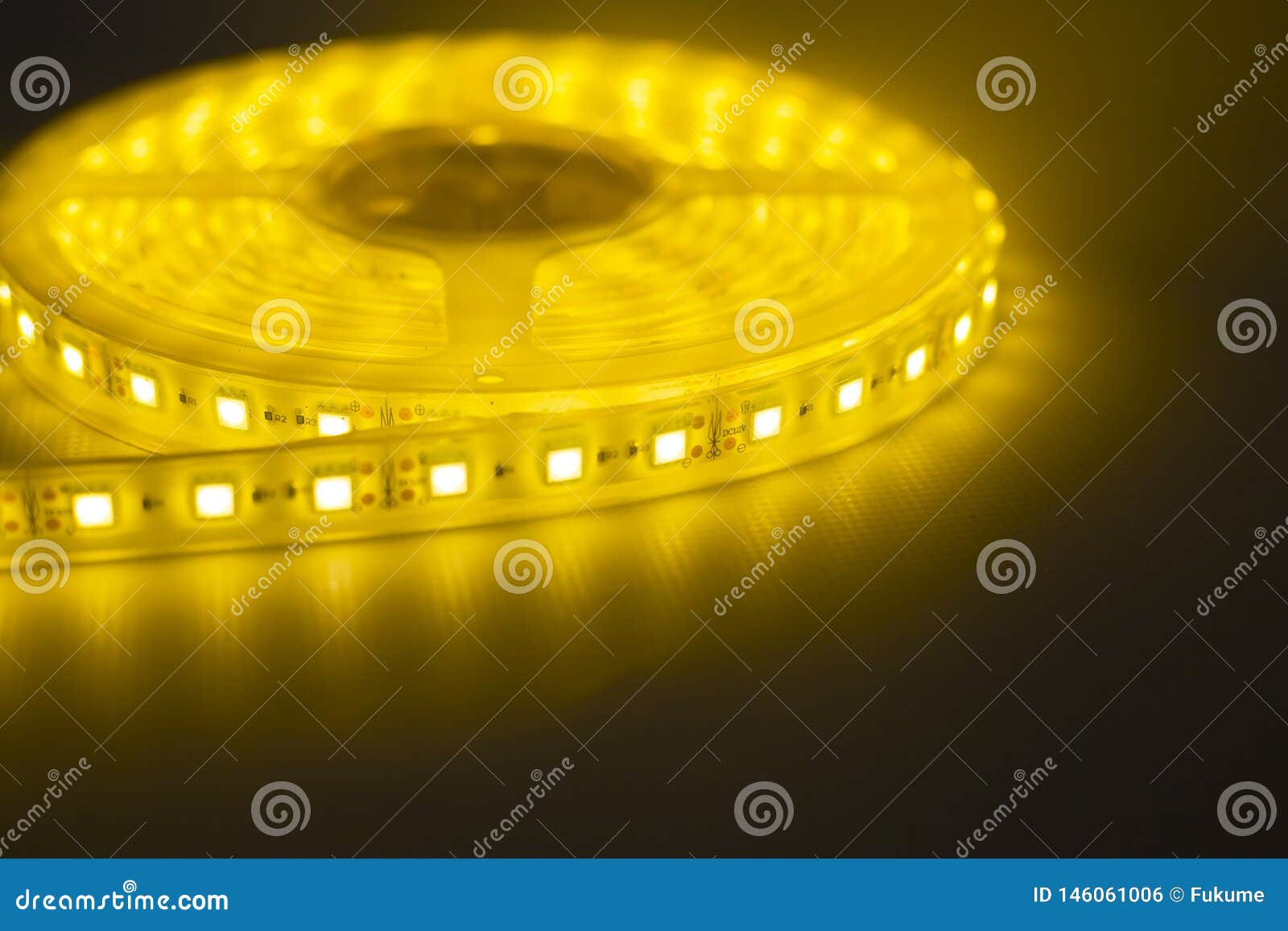 LED Strip Warm Light.lighting for Home and Offices Stock Photo - Image ...