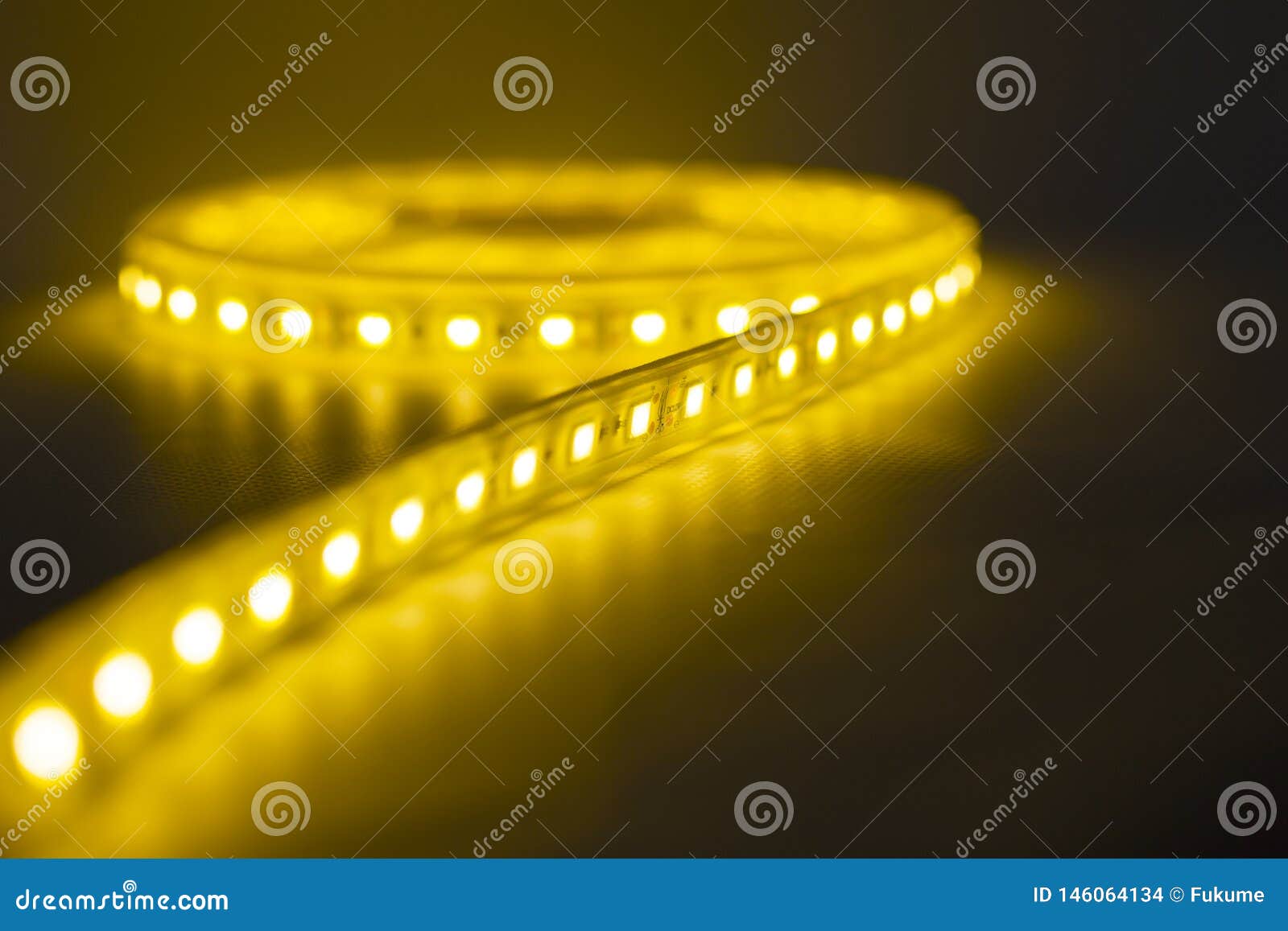 LED Strip Warm Light.lighting for Home and Offices Stock Photo - Image ...