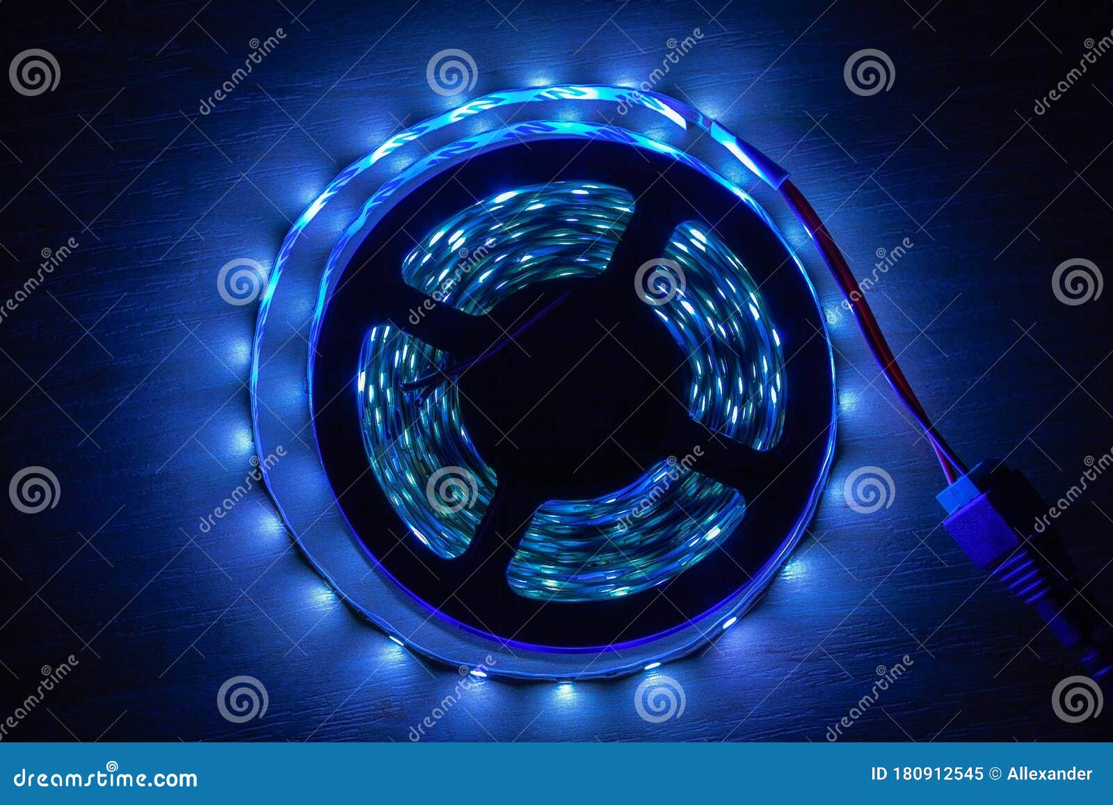 LED strip close-up stock image. Image of diode, board - 180912545