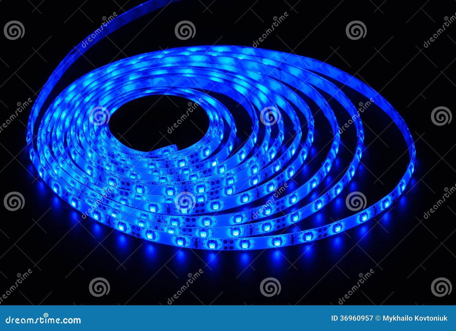Led stripe stock image. Image of tape, technology, electricity - 36960957