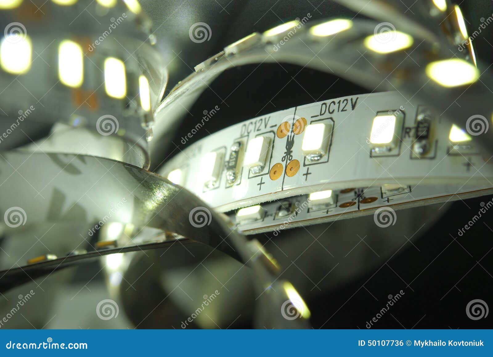 Led stripe stock photo. Image of light, diode, energy - 50107736